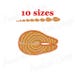 Salmon Fish Steak Embroidery Design. Fish Steak Silhouette Embroidery ...