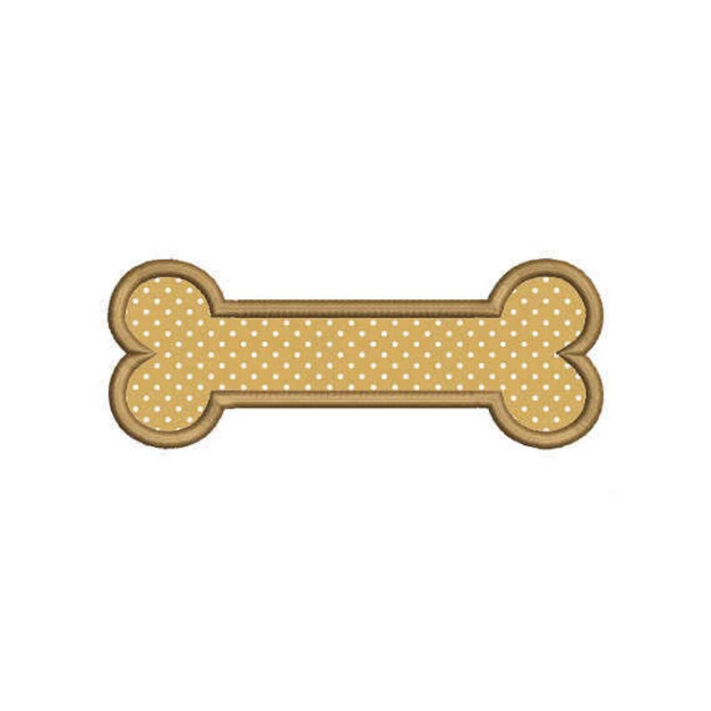 Dog Bone Applique Design. Dog Bone Embroidery. Bone Applique - Etsy