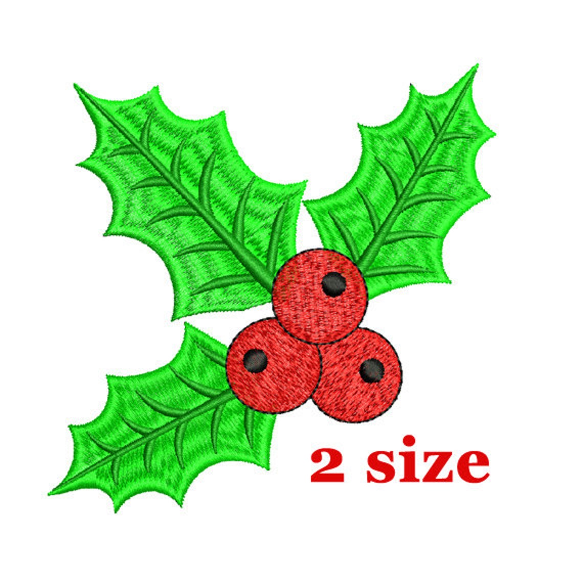 Holly Berry Embroidery Design. Chirstmas Embroidery Design. - Etsy