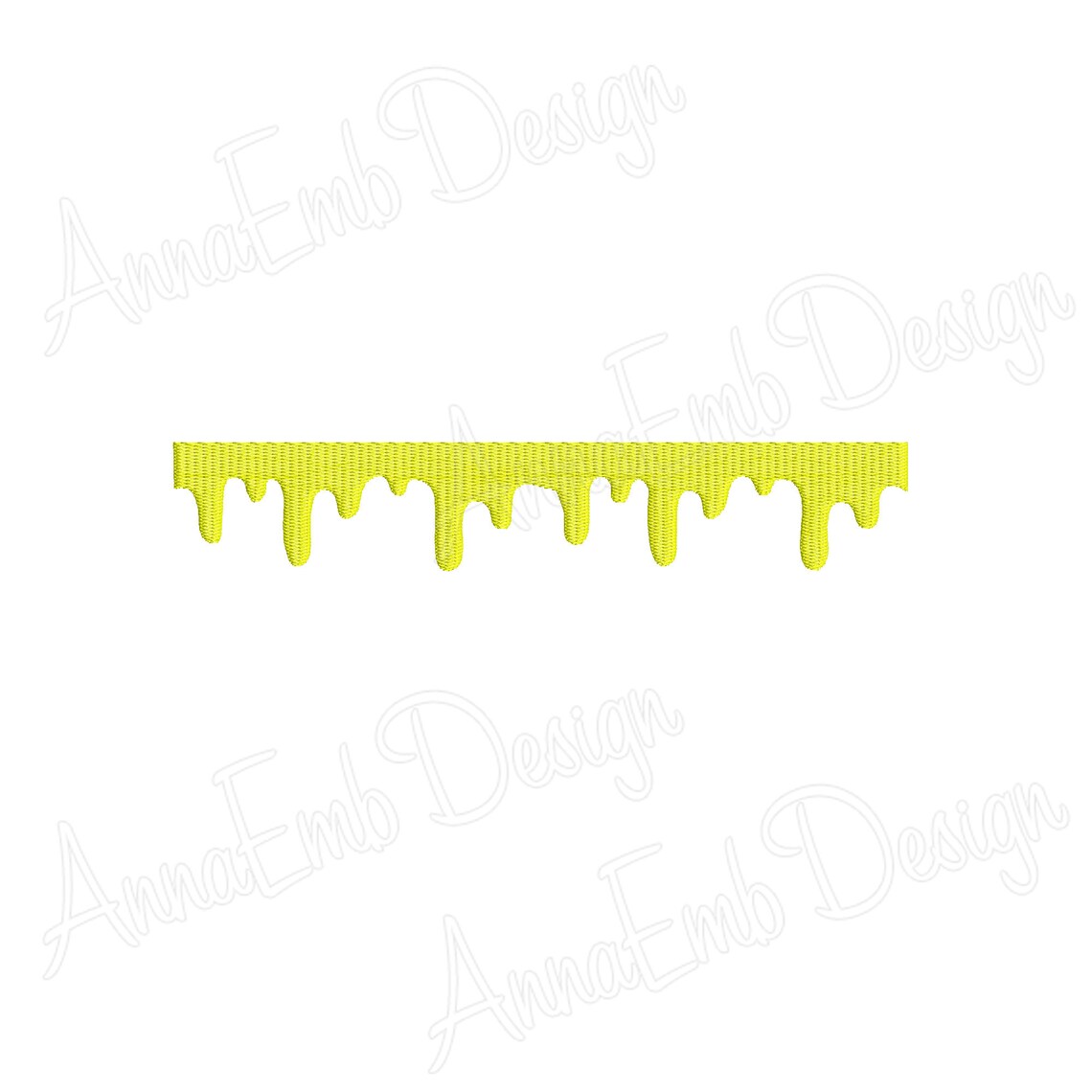 Dripping Border Embroidery Design. Machine Embroidery Design. Paint ...