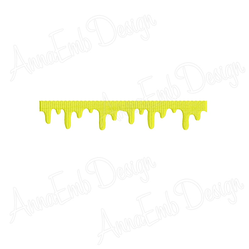 Dripping Border Embroidery Design. Machine Embroidery Design. | Etsy