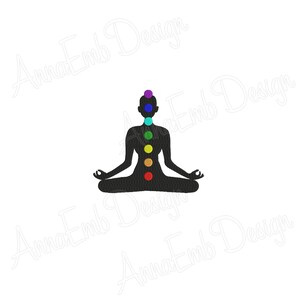 Chakra Girl Embroidery Design. 7 Chakras Mini Embroidery. Yoga ...