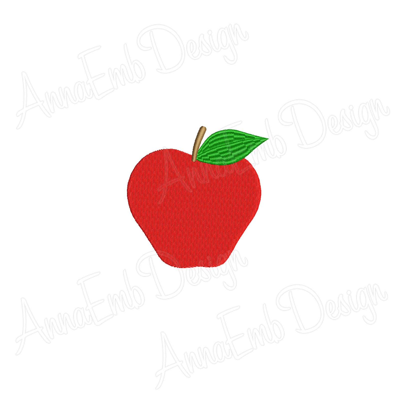 Apple Machine Embroidery Design, Mini Fruit (instant Download) - Etsy