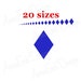 Diamond Embroidery Design. Machine Embroidery Design. Mini Diamond ...