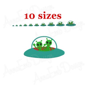 Alien Embroidery Design. Mini Alien. Machine Embroidery Design. Alien ...