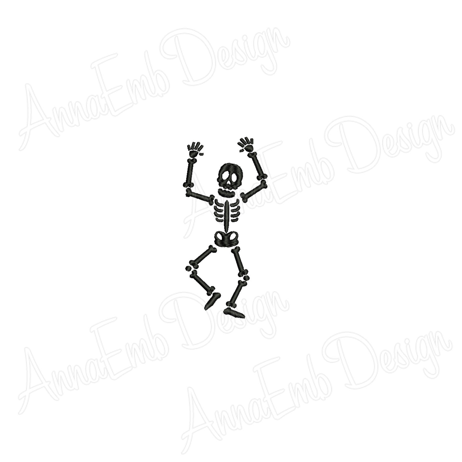 Skeleton Embroidery Design. Mini Design. Halloween Skeleton - Etsy