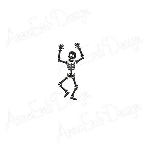 Skeleton Embroidery Design. Mini Design. Halloween Skeleton Design ...