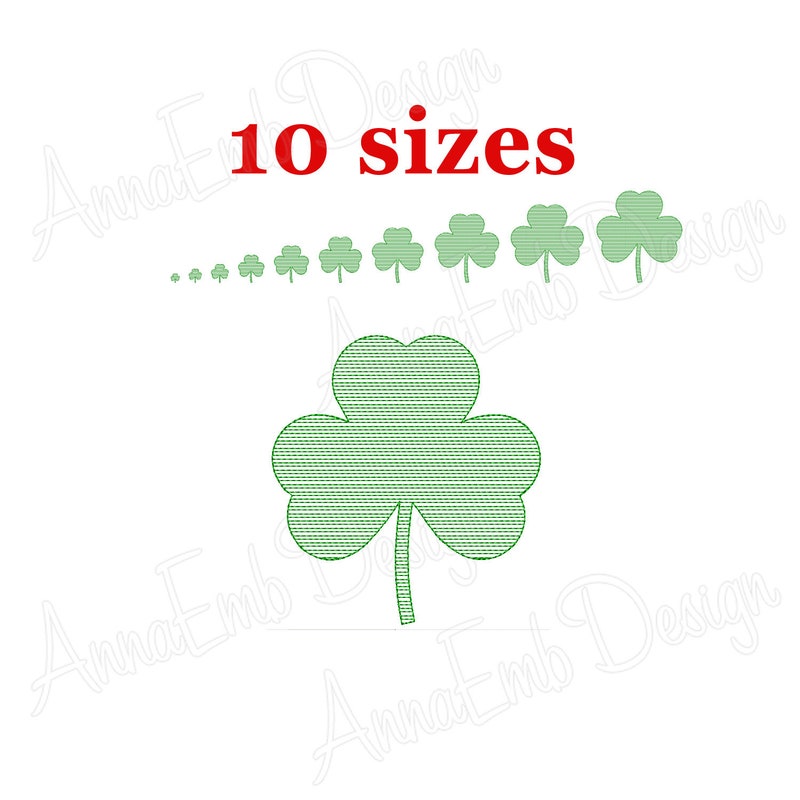 Shamrock Embroidery Design - Etsy
