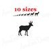 Antelope Embroidery Design. Antelope Silhouette. Antelope Mini ...