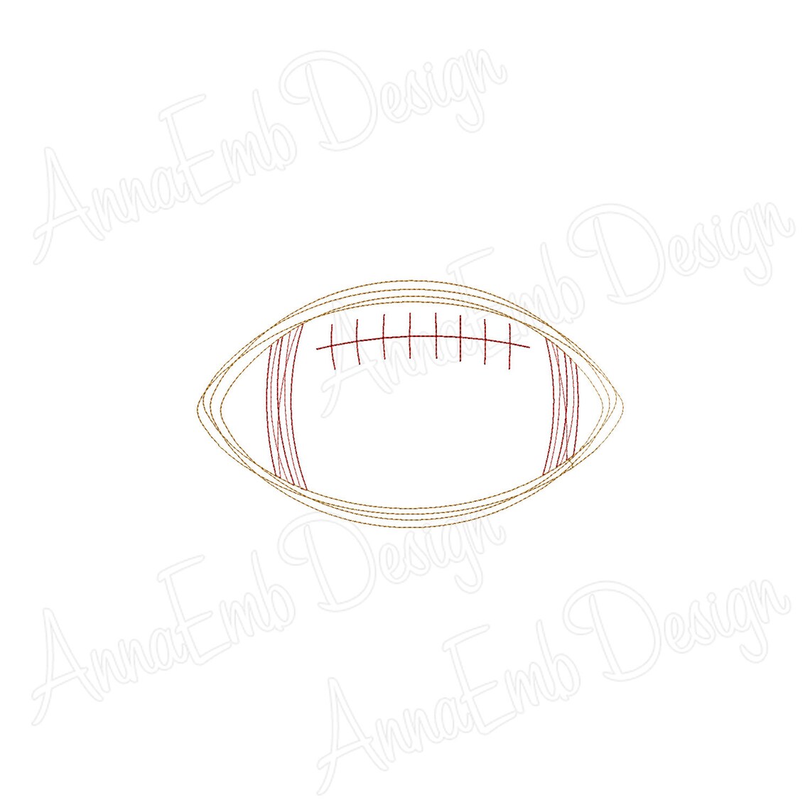 Football Embroidery Design. Machine Embroidery Design. Mini - Etsy