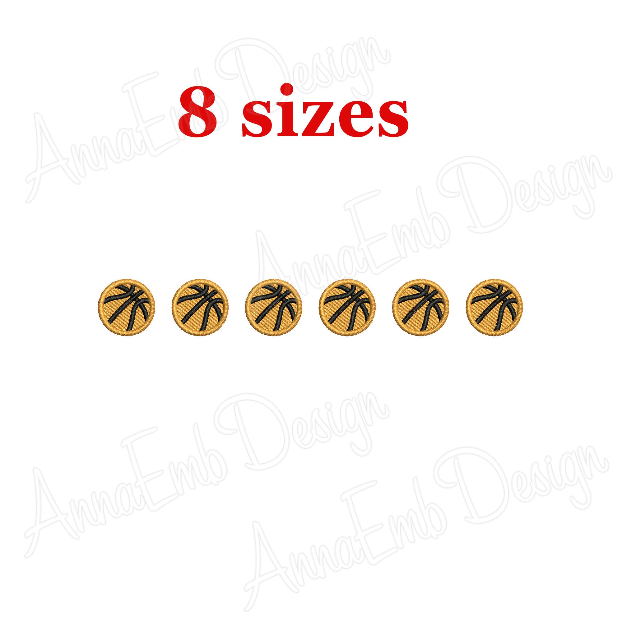 Basketball Embroidery Design. Machine Embroidery Design. Mini | Etsy