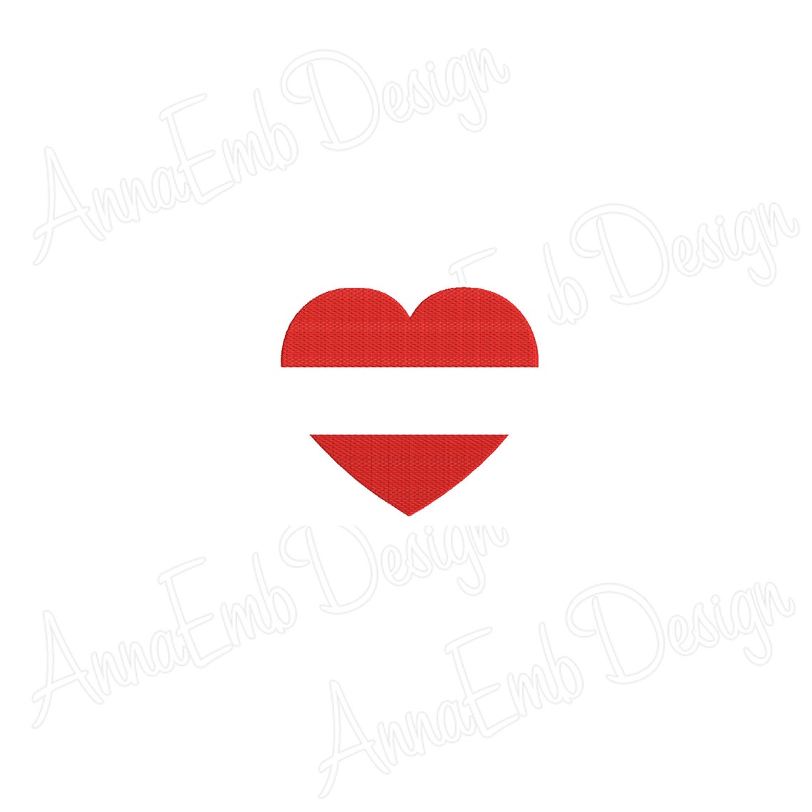 Split Heart Embroidery Design. Mini Heart Embroidery. Love. - Etsy