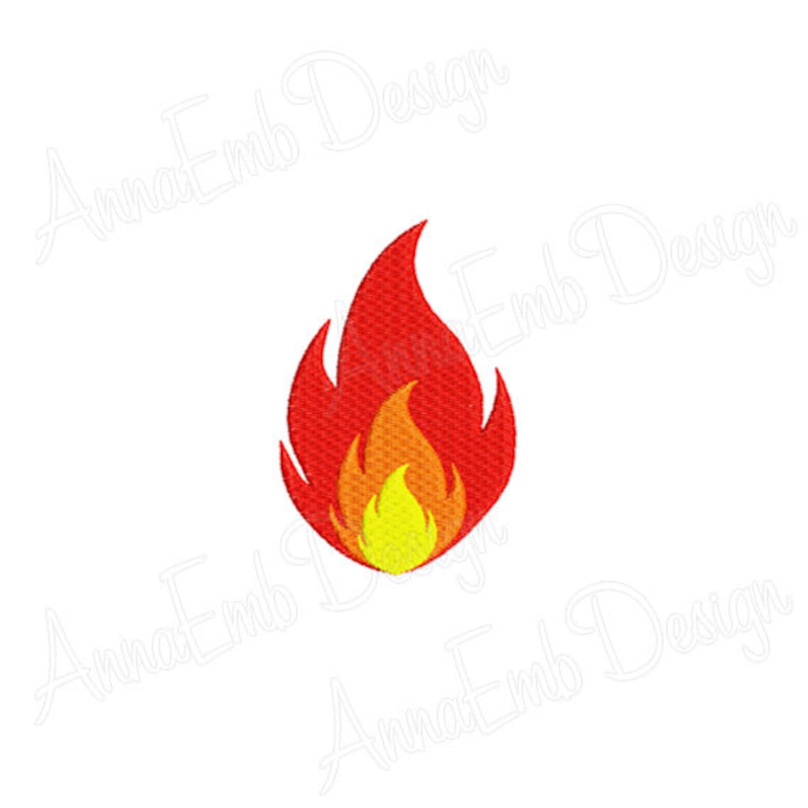 Flame Embroidery Design. Flame Silhouette Embroidery Design. - Etsy