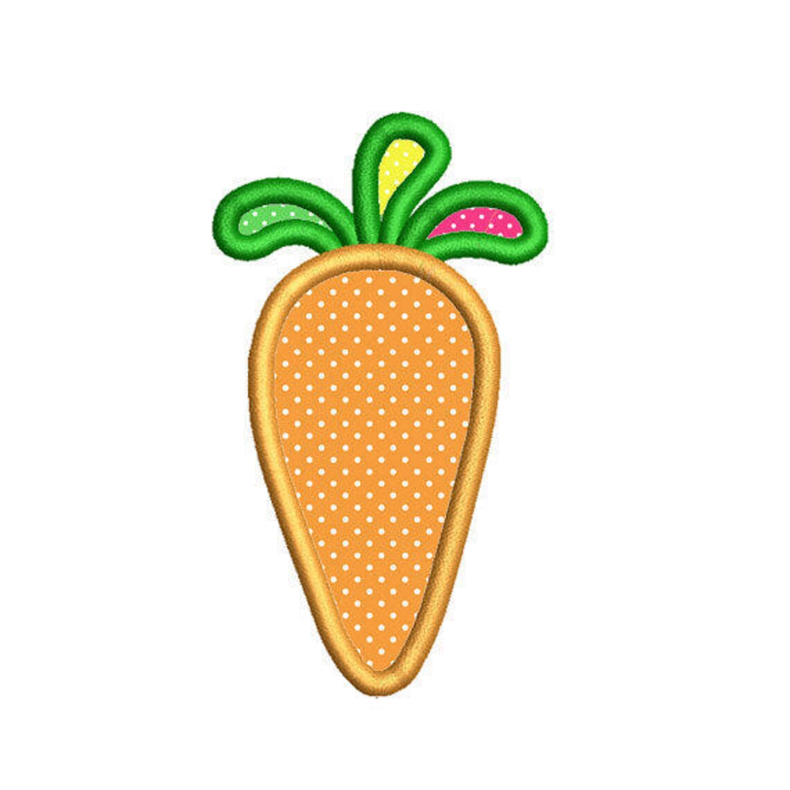 Carrot Applique Embroidery Design. Easter Carrot Embroidery - Etsy