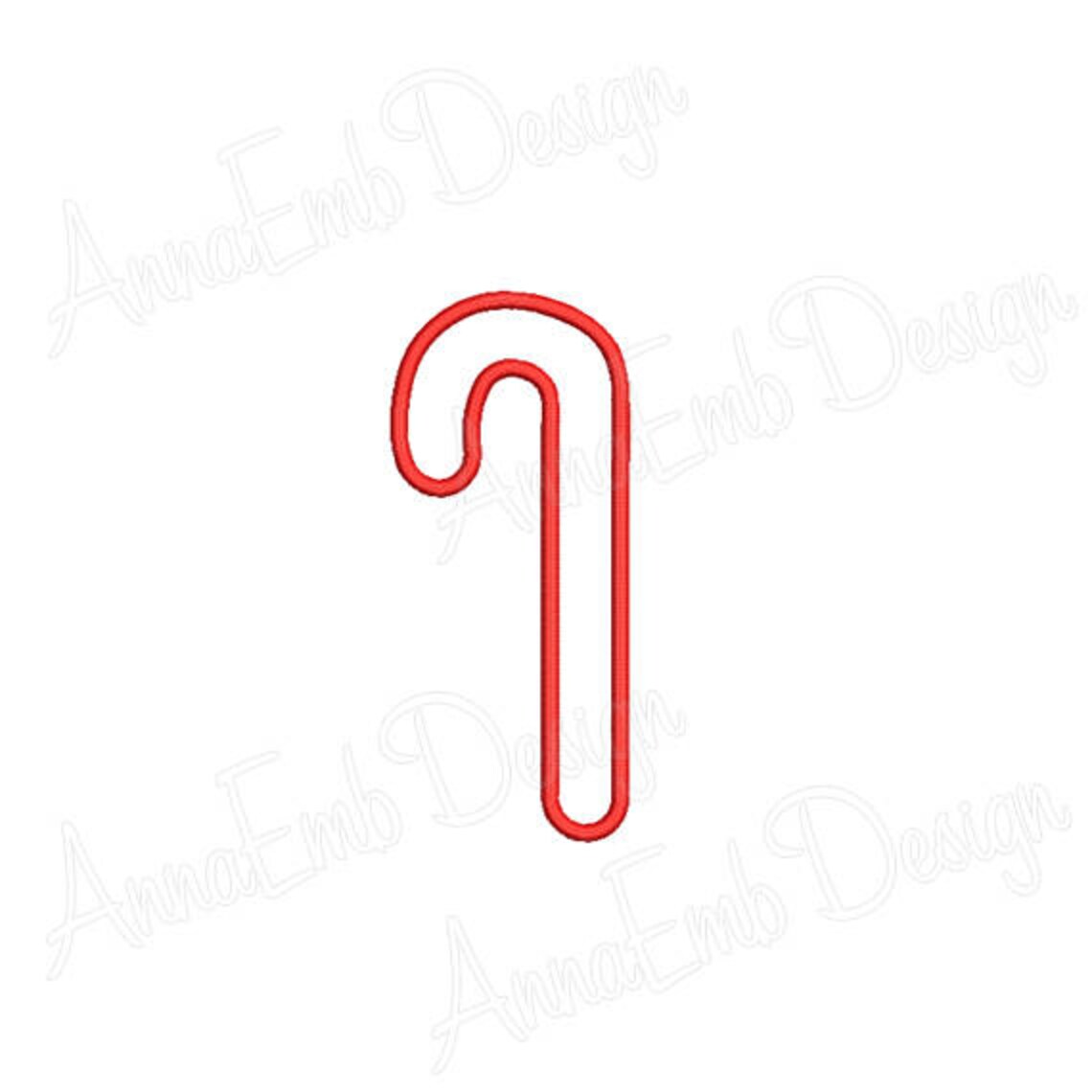 Candy Cane Applique Design. Candy Cane Embroidery Design. - Etsy