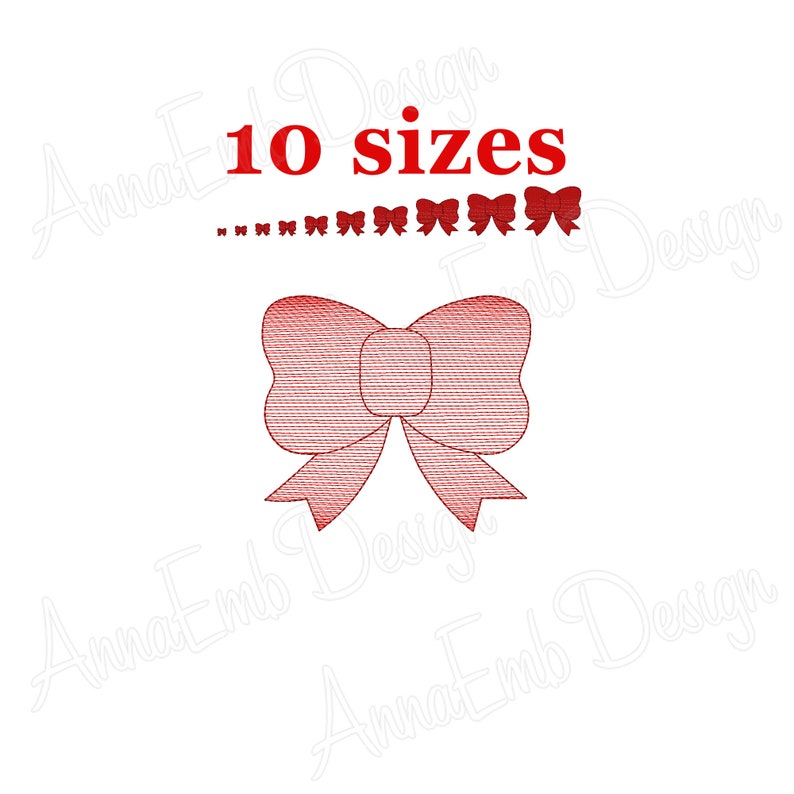 Bow Embroidery Design. Bow Mini Embroidery Design. Machine - Etsy