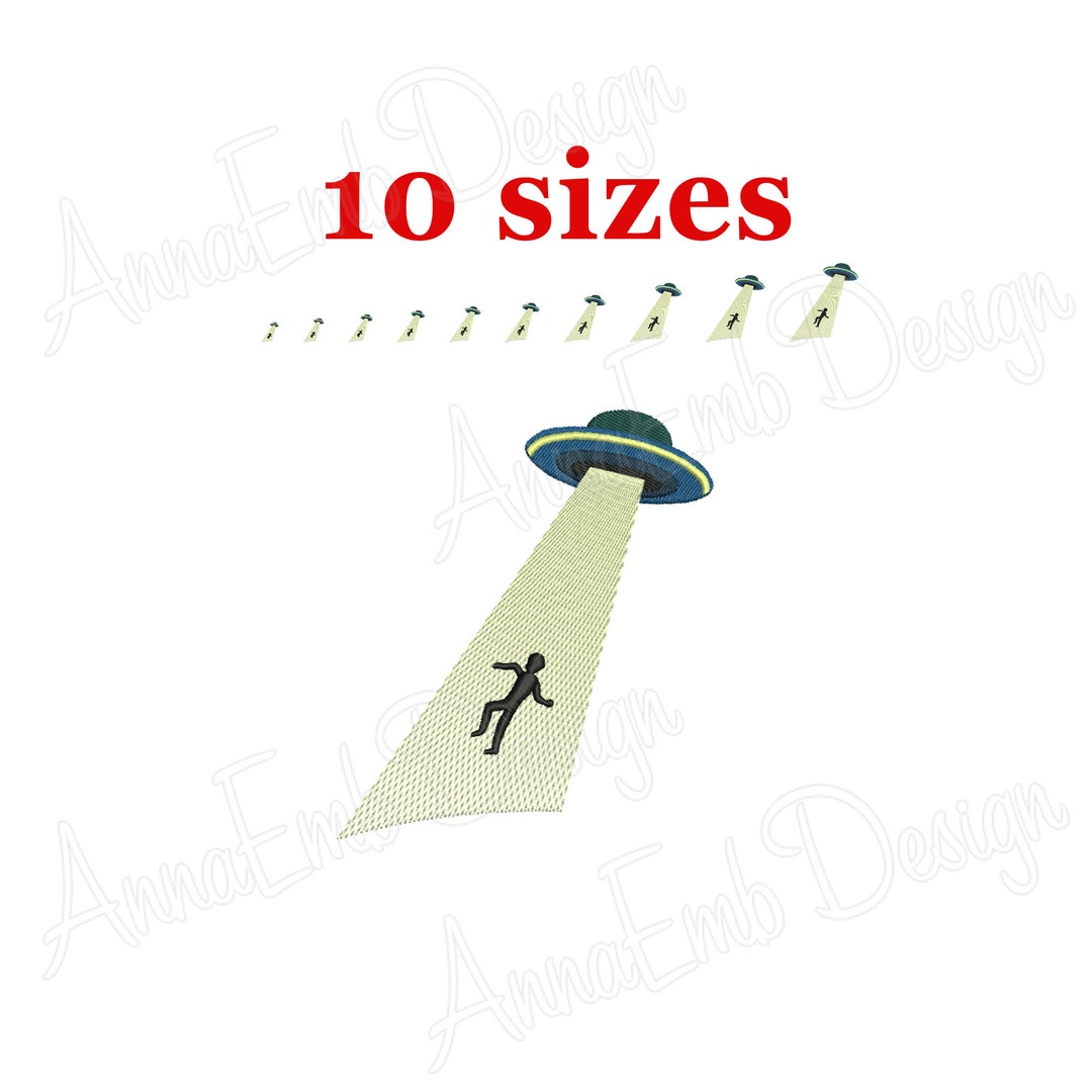 UFO Embroidery Design. UFO Mini. Machine Embroidery Design. UFO ...