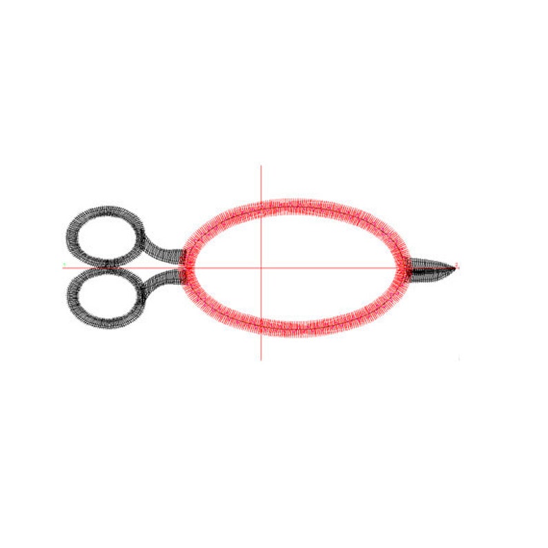 Scissors Monogram Machine Embroidery Design. Scissors Frames. - Etsy