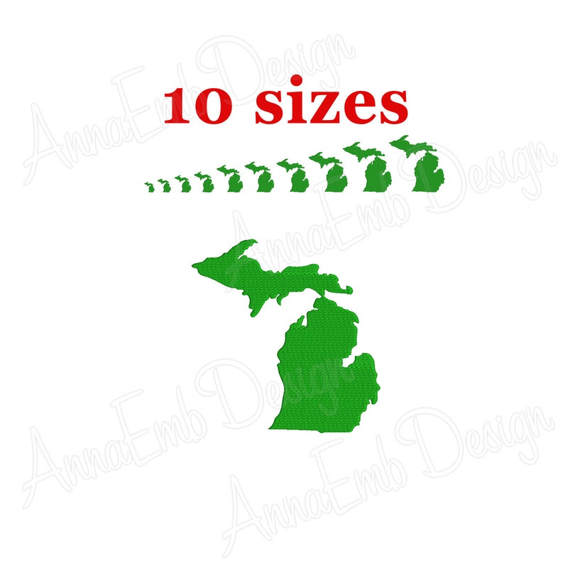 Michigan Silhouette - Etsy
