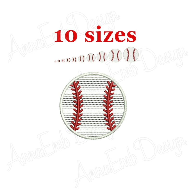 Baseball Sketch Embroidery Design. Mini Baseball. Softball - Etsy