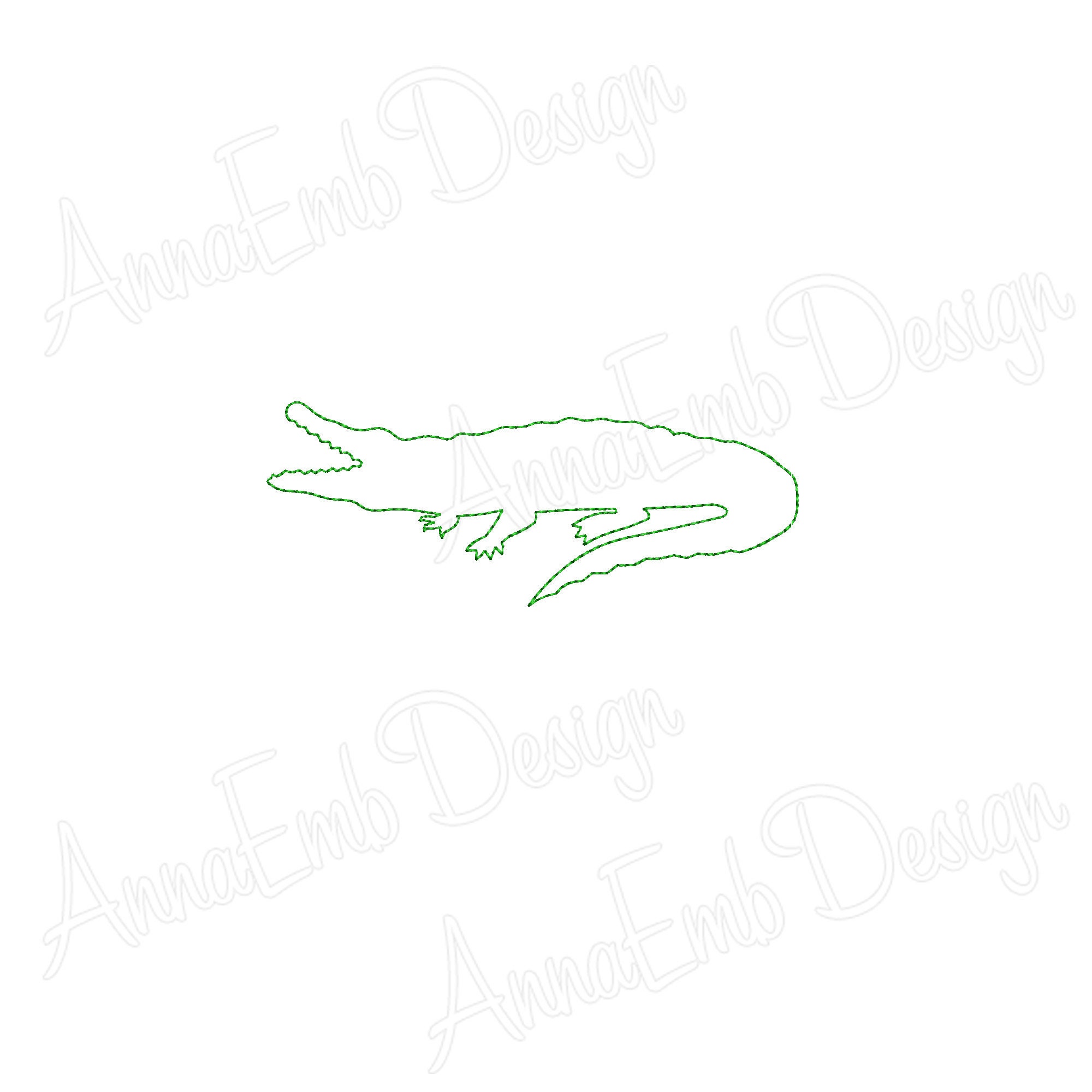 Alligator Embroidery Design. Alligator Mini Embroidery. - Etsy