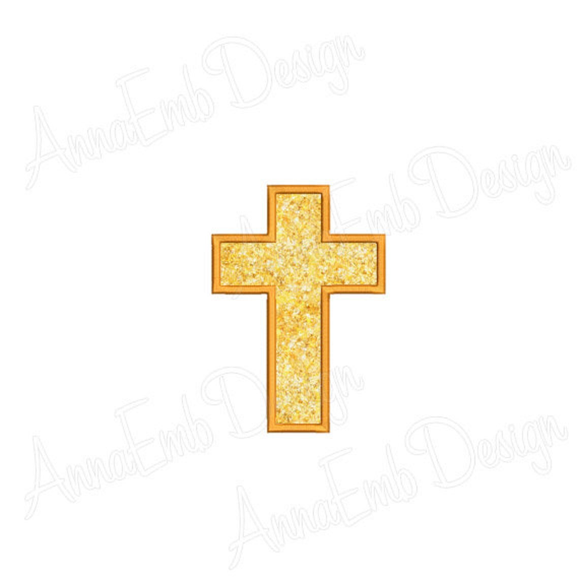 Cross Applique Embroidery Design. Easter Cross Embroidery - Etsy