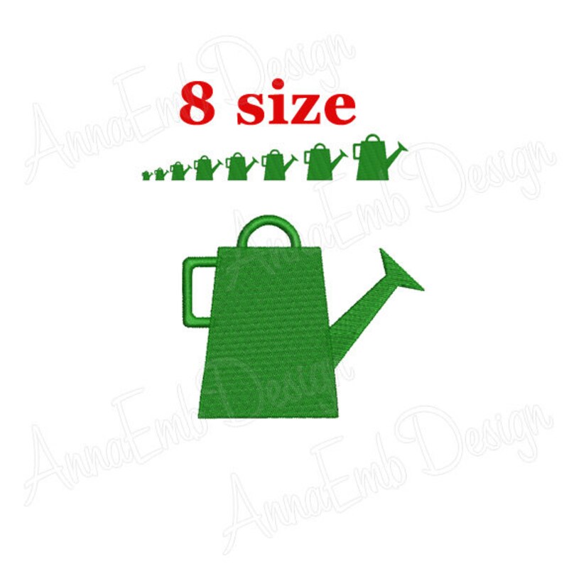 Watering Can Embroidery Design. Machine Embroidery Design. - Etsy