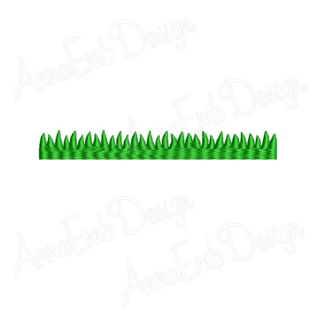 Grass Embroidery Design Machine Embroidery Grass Border Embroidery Design Grass Silhouette