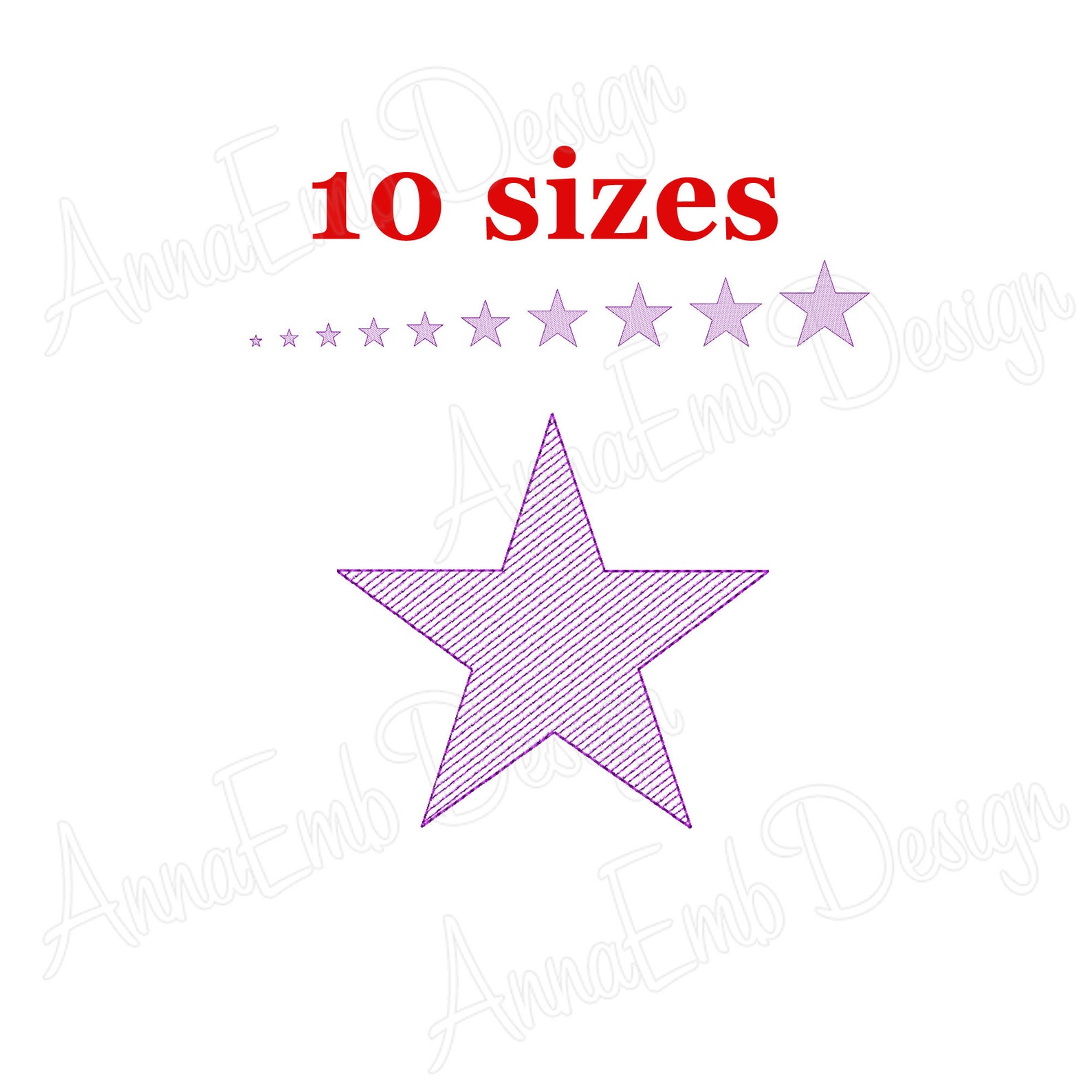 Star Embroidery Design. Star Machine Embroidery. Star Silhouette. Mini ...