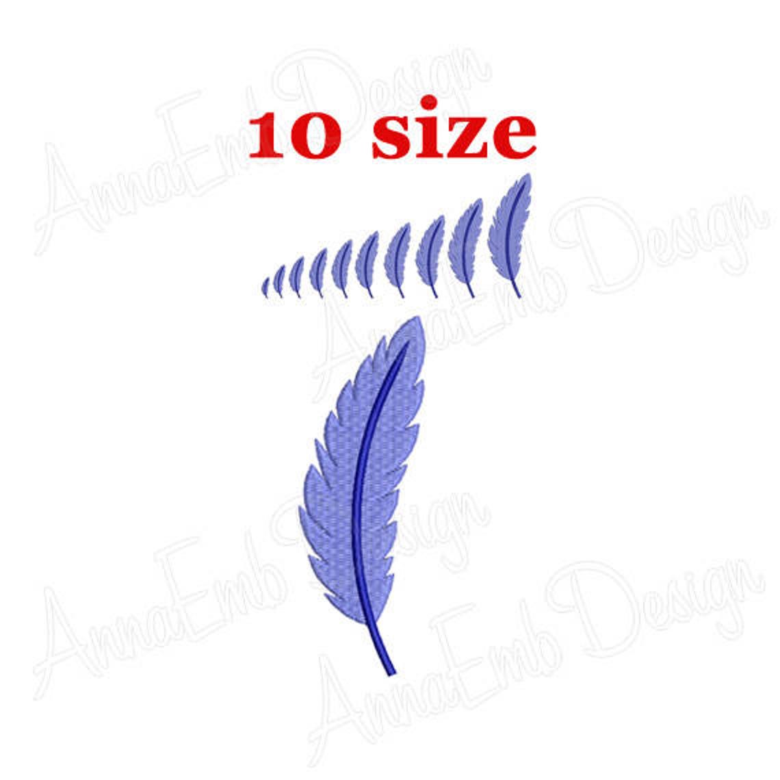 Feather Embroidery Design. Feather Tribal. Feather Mini - Etsy