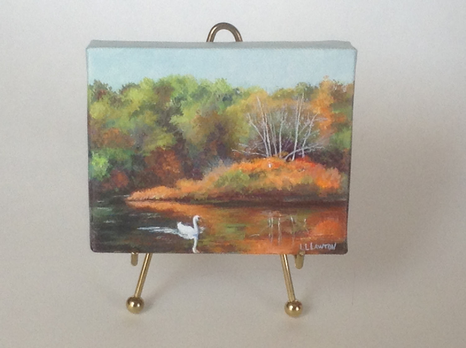 Small Acrylic Painting, Landscape Painting, New England Realism Art ...