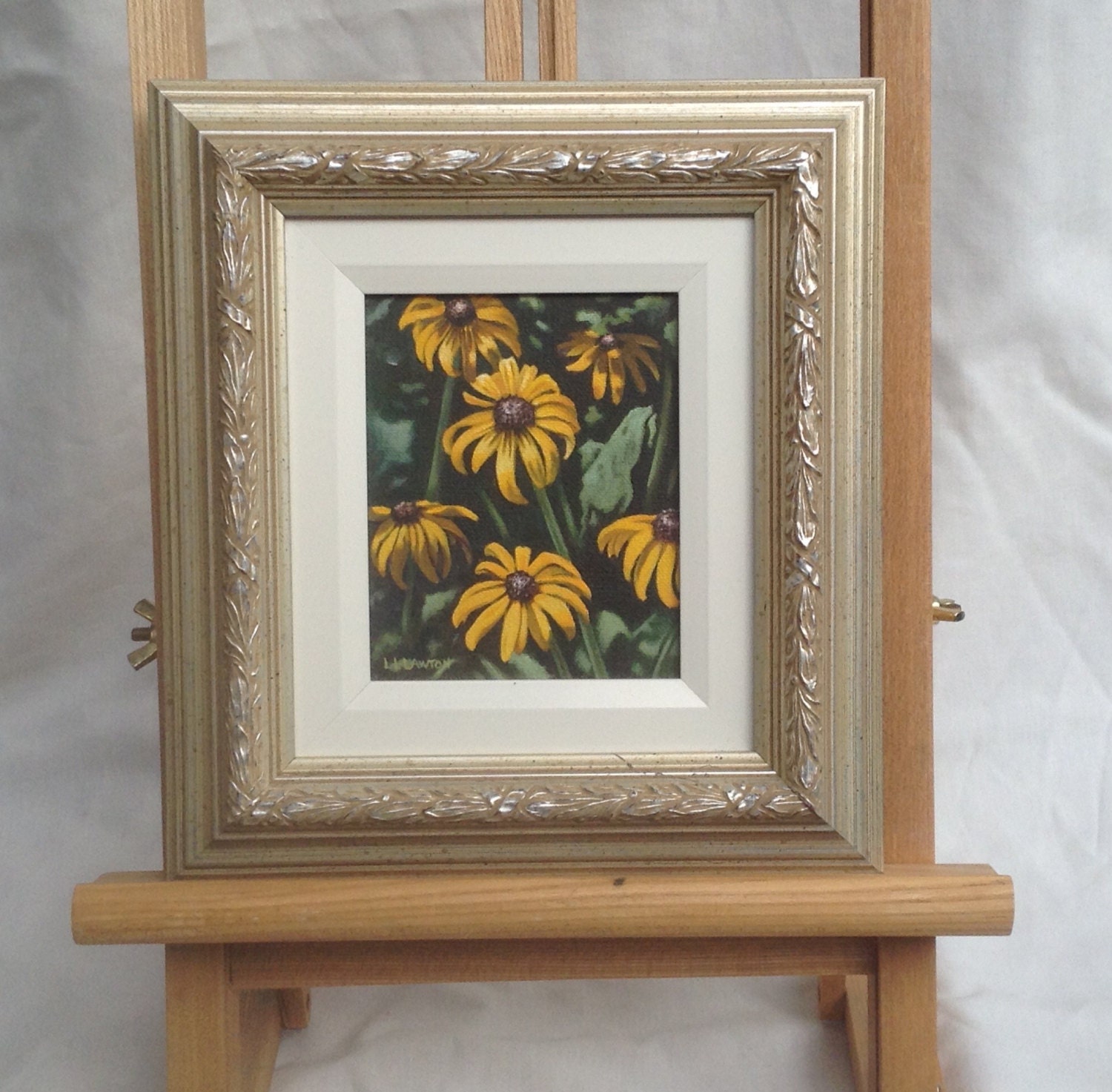 Daisies Original Small Acrylic Flower Painting Framed Daisy - Etsy