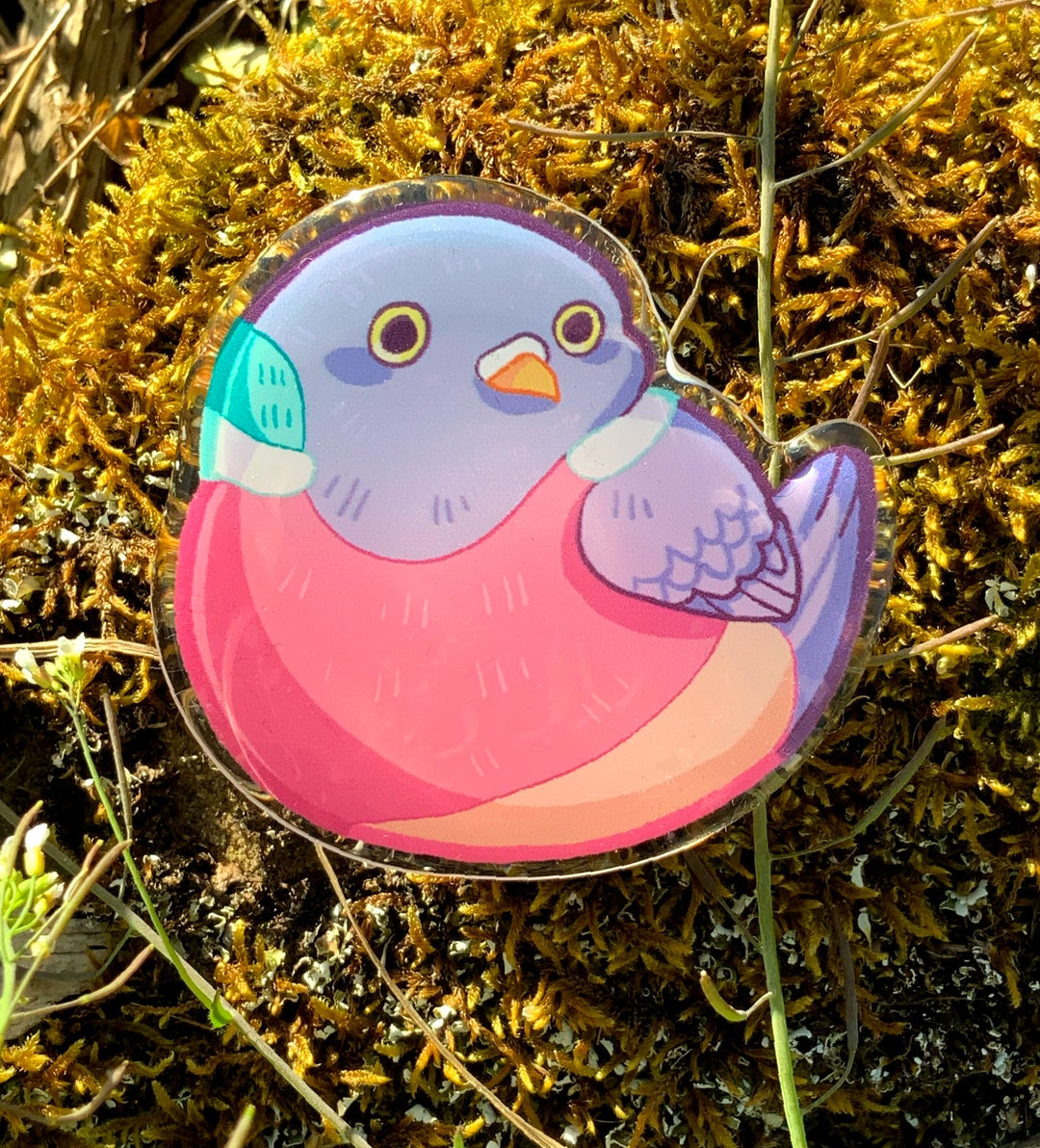 Fat Pigeon Borb Phone Grip, Very Round Woodpigeon Mobile Phone Holder ...