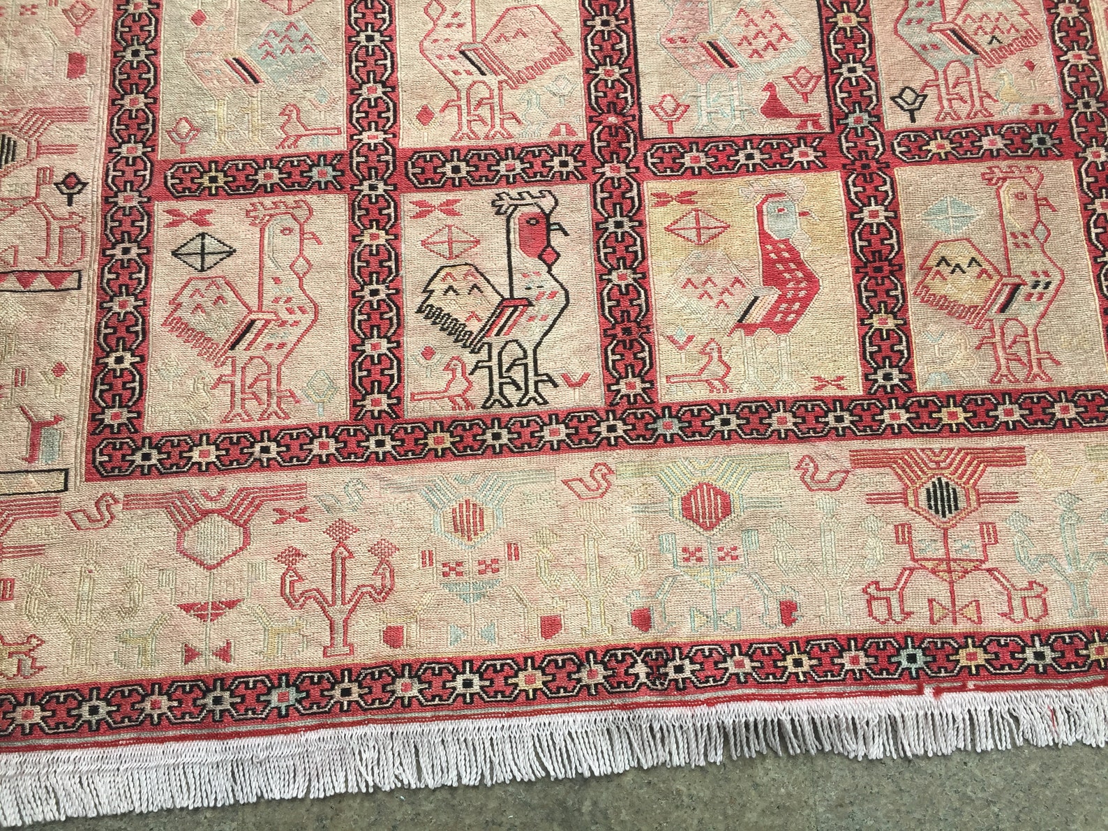 Silk Sumac Rug 49x76 in 124x193 Cm Handmade Sumac Rug Vintage - Etsy