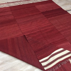 Red Kilim Rugs 70x93 in 178x237 Cm Turkish Kilim Rug Anatolian Kilim ...