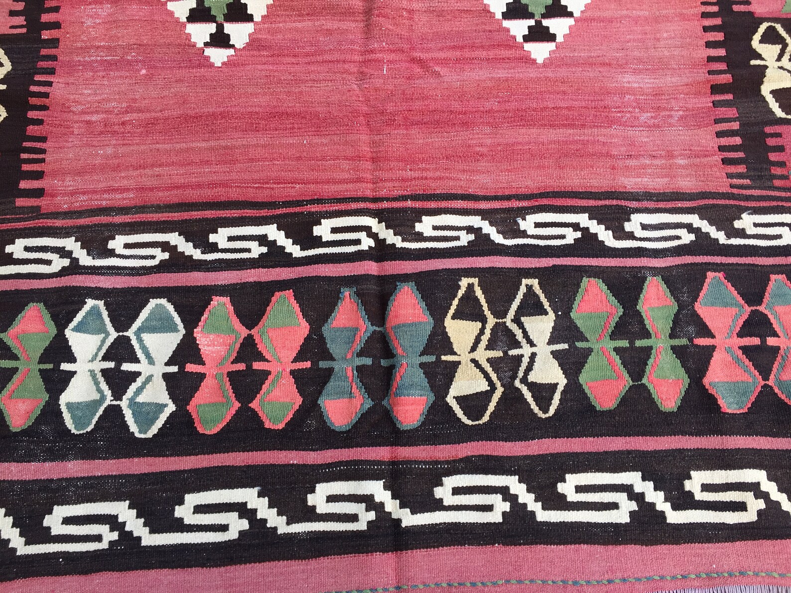 Red Kilim Rug, 70x125 in 178x317 Cm Turkish Kilim Rug Anatolian Kilim ...