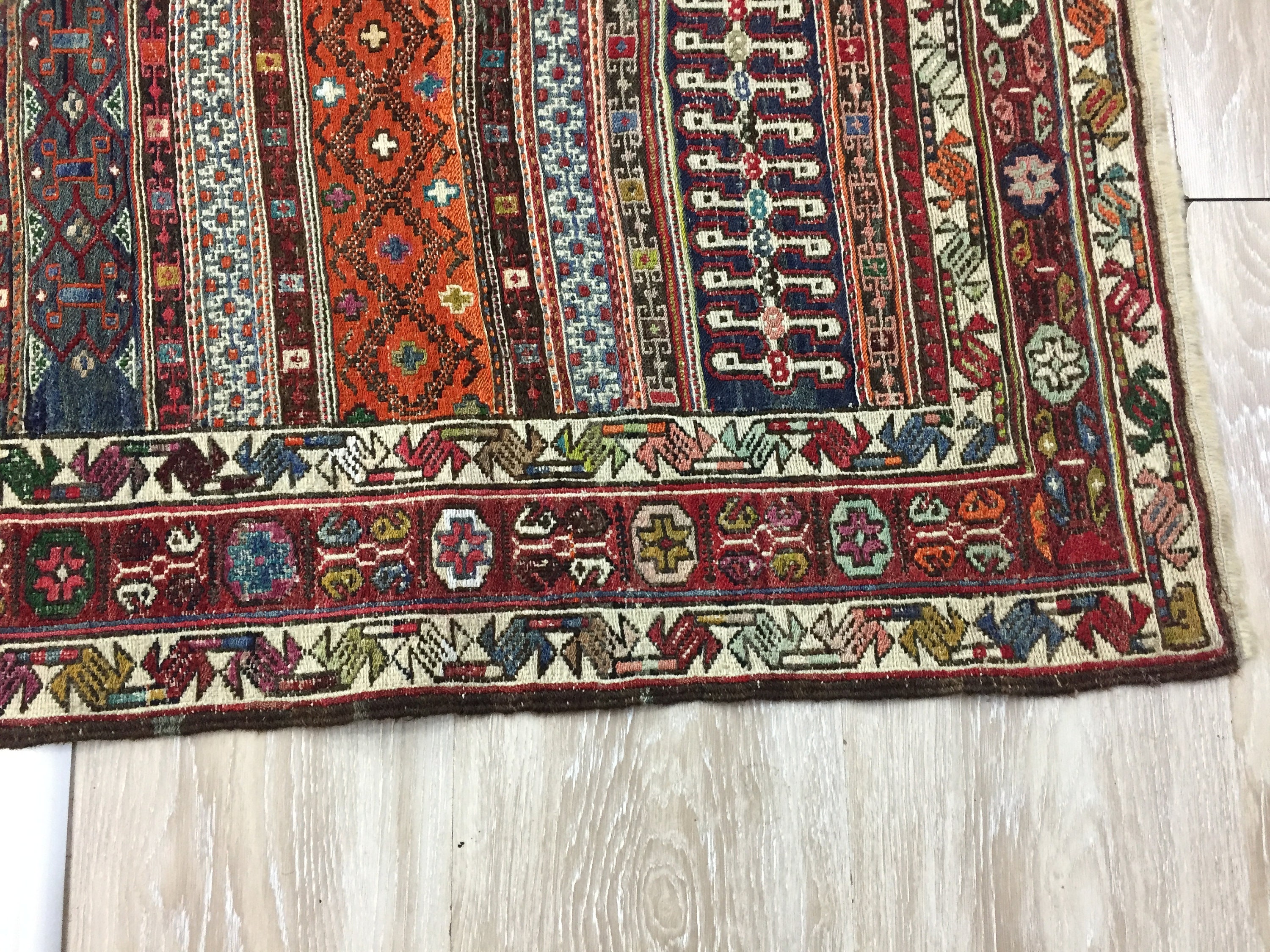 Wool Sumac Rug42x57 in 105x144 Cm Handwoven Anatolian Vintage - Etsy