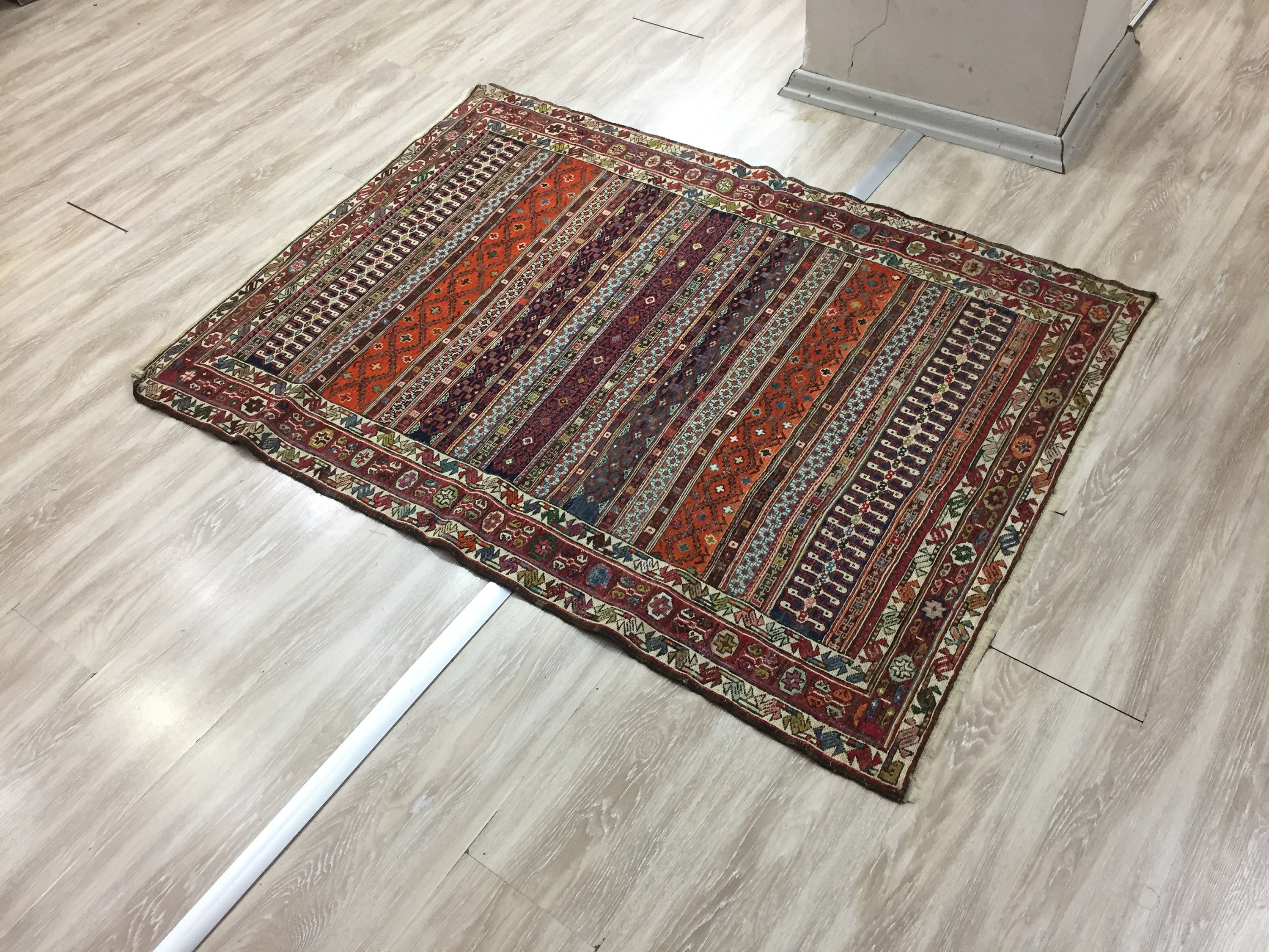 Wool Sumac Rug42x57 in 105x144 Cm Handwoven Anatolian Vintage | Etsy