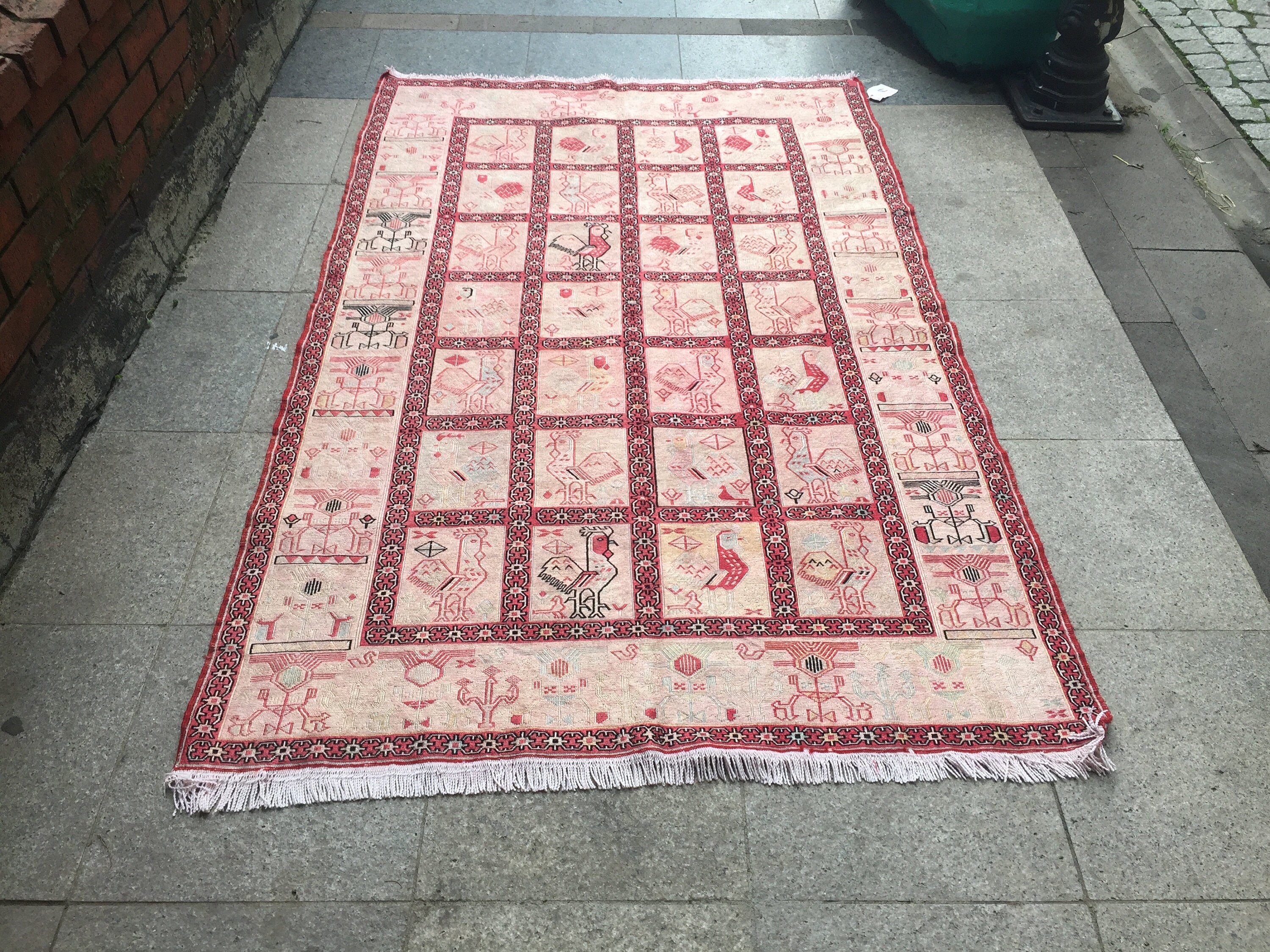 Silk Sumac Rug 49x76 in 124x193 cm Handmade Sumac Rug Vintage | Etsy