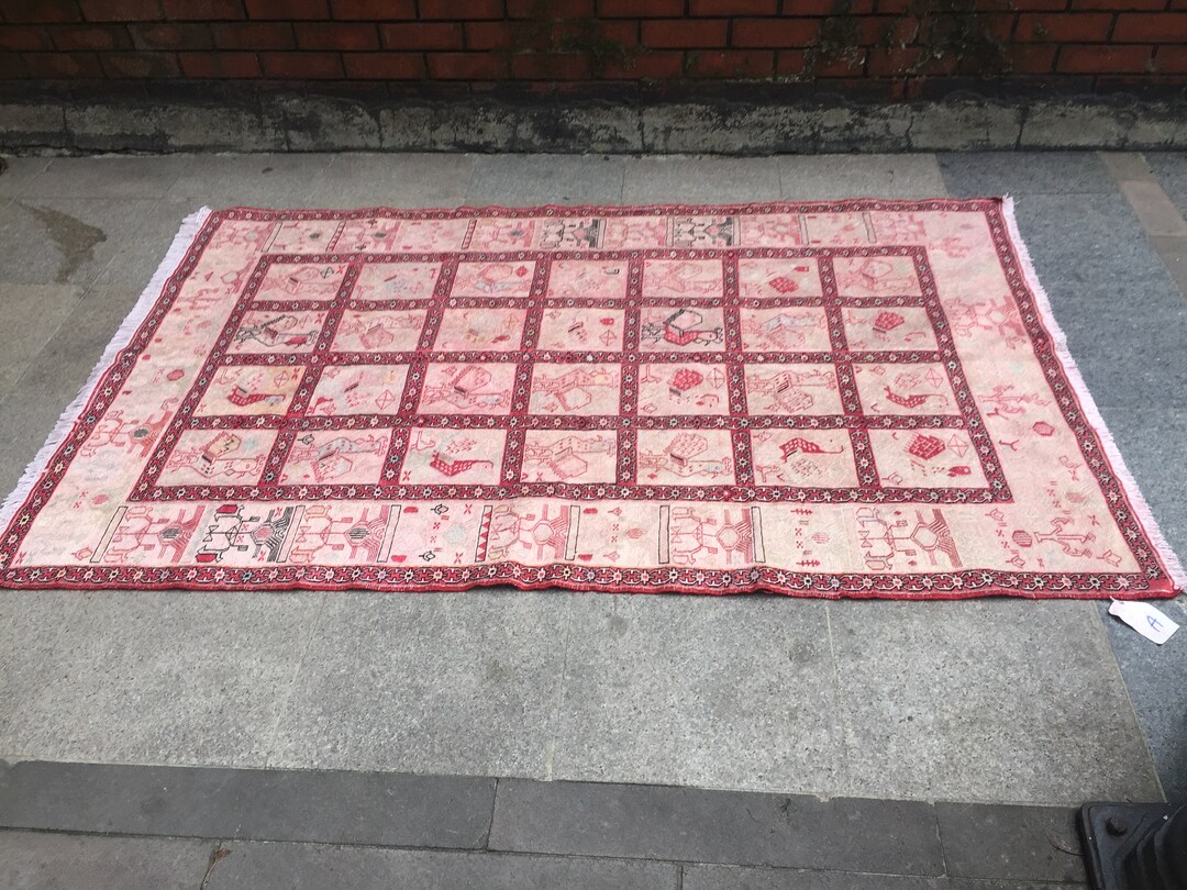 Silk Sumac Rug 49x76 in 124x193 Cm Handmade Sumac Rug Vintage Kilim ...
