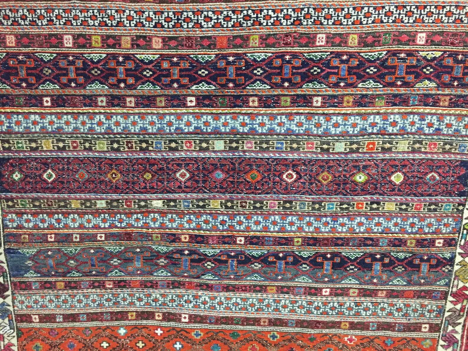 Wool Sumac Rug42x57 in 105x144 Cm Handwoven Anatolian Vintage | Etsy