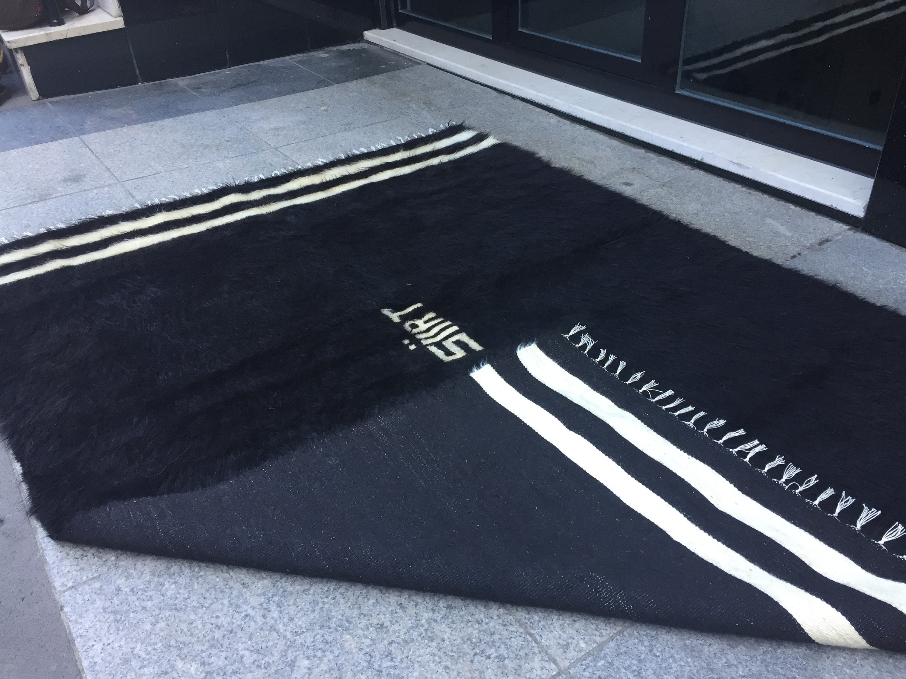 Turkish Black Rug 50x69 in 127x174 Cm Angora Kilim Rug | Etsy