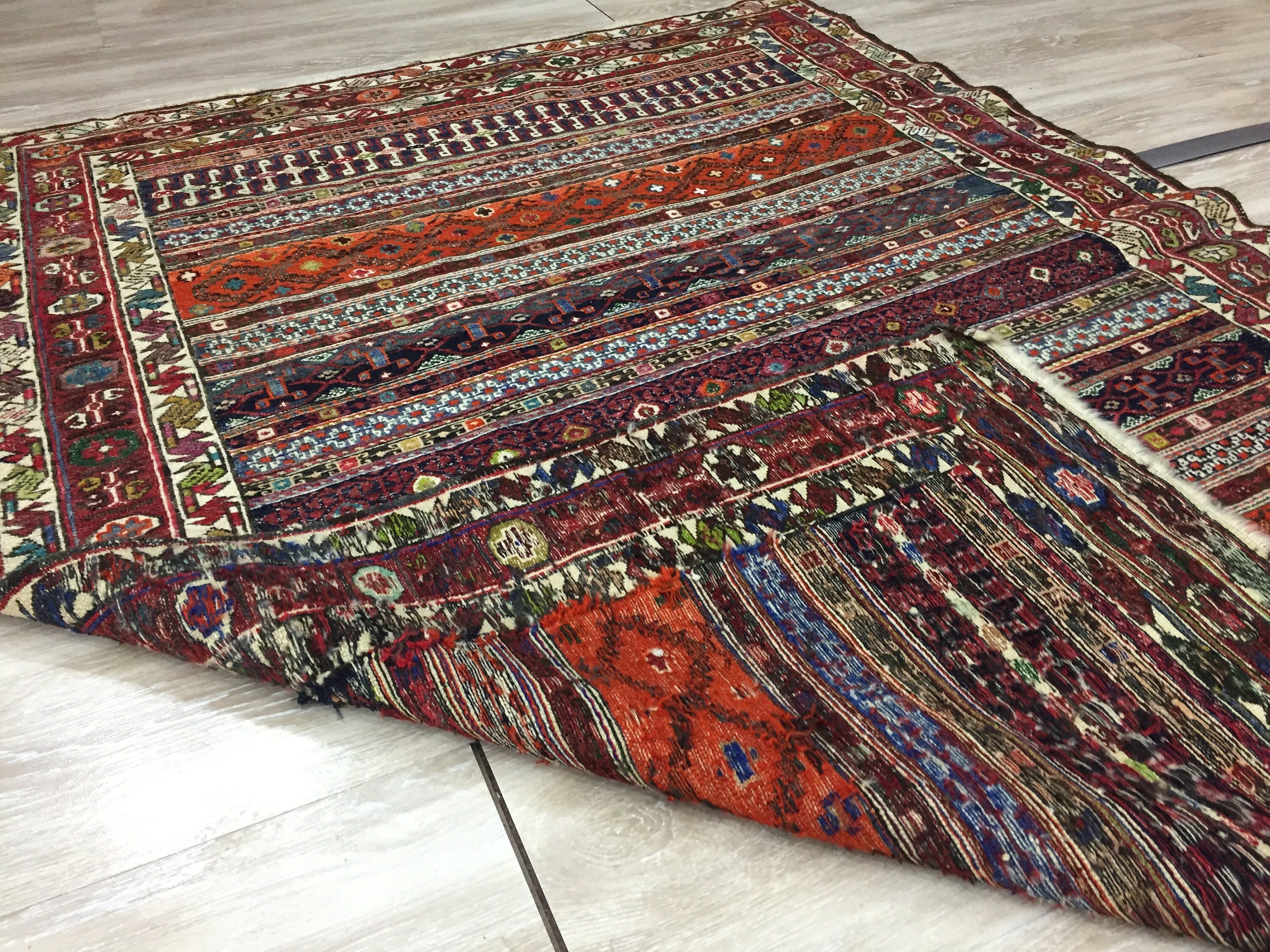 Wool Sumac Rug42x57 in 105x144 Cm Handwoven Anatolian Vintage - Etsy