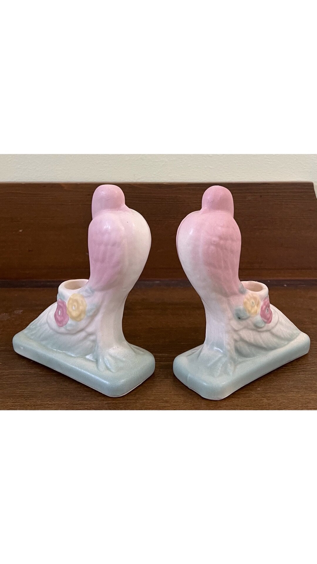 Hull Art Pottery Dove Bird Candle Holders - Etsy