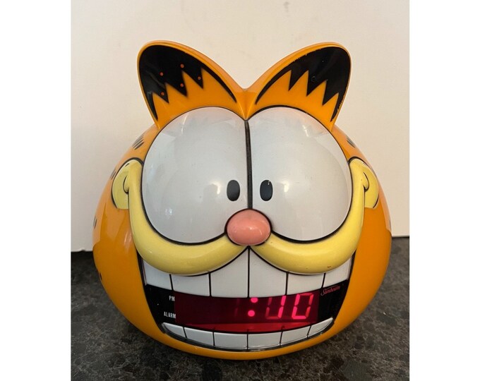 Garfield Digital Talking Alarm Clock - Etsy