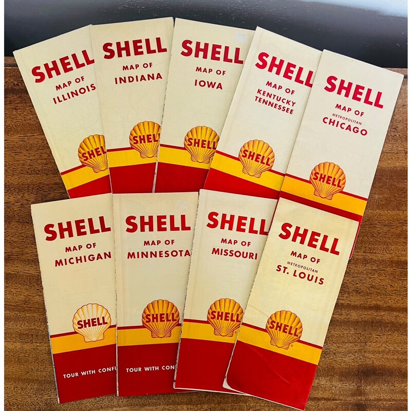 Vintage Road Maps - Etsy