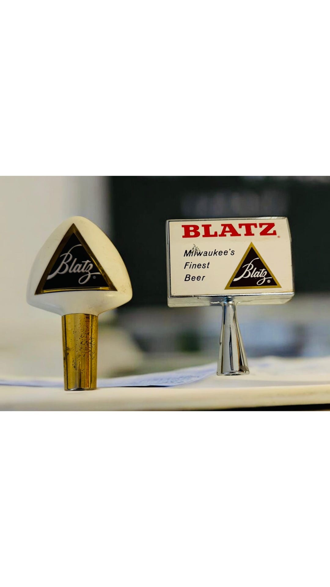 Vintage Blatz Beer Tapper Handles: Brewery Collectible Bar Decor - Etsy
