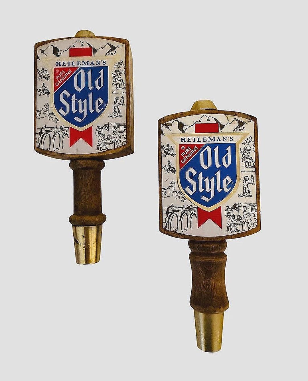 Set of 2 Vintage Wood Old Style Beer Tapper Handles - Etsy