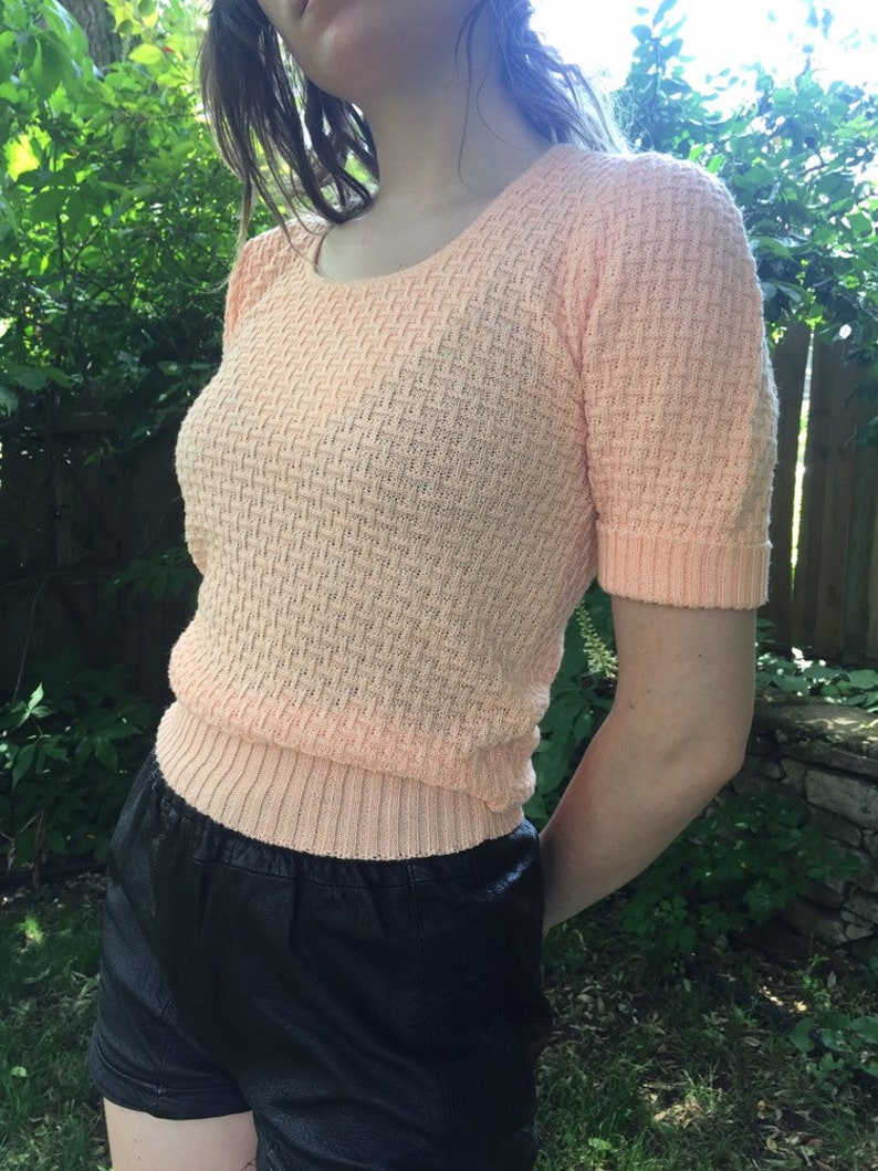 Vintage 1960s Kate Collins Knit Princess Sleeve Spring Sweater - Etsy