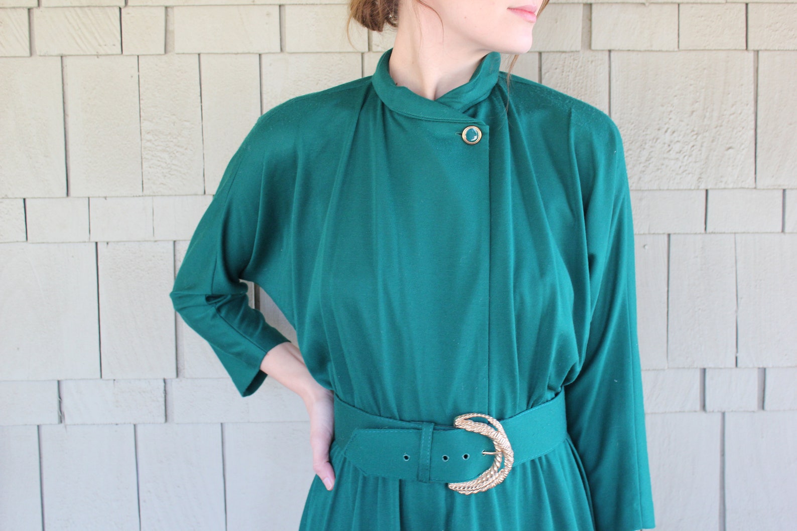 Vintage Late 70s Early 80s Bat Wing Shift Maxi Dress With Etsy vintage-late-70s-early-80s-bat-wing-shift-maxi-dress-with-etsy